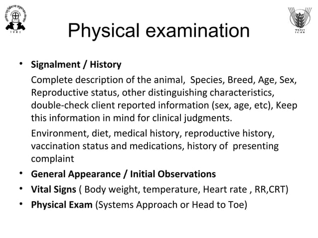 Clinical examination of Cattle | PPT
