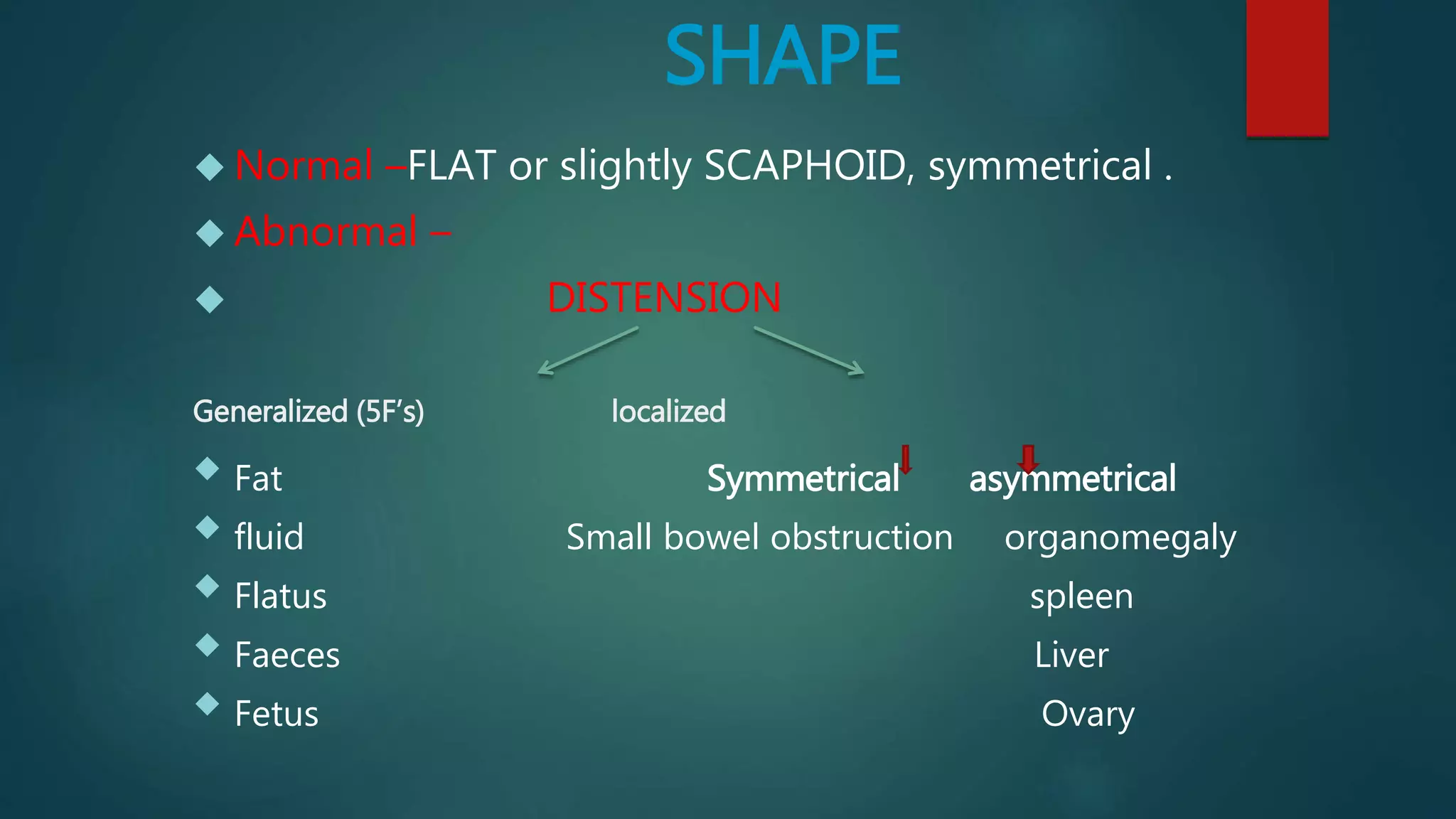 Clinical examination of abdomen medicine | PPTX