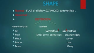 Clinical examination of abdomen medicine | PPTX