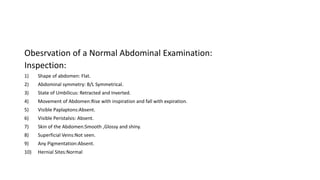 Clinical Examination of Abdomen (Part II).pptx
