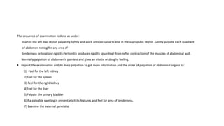 Clinical Examination of Abdomen (Part II).pptx