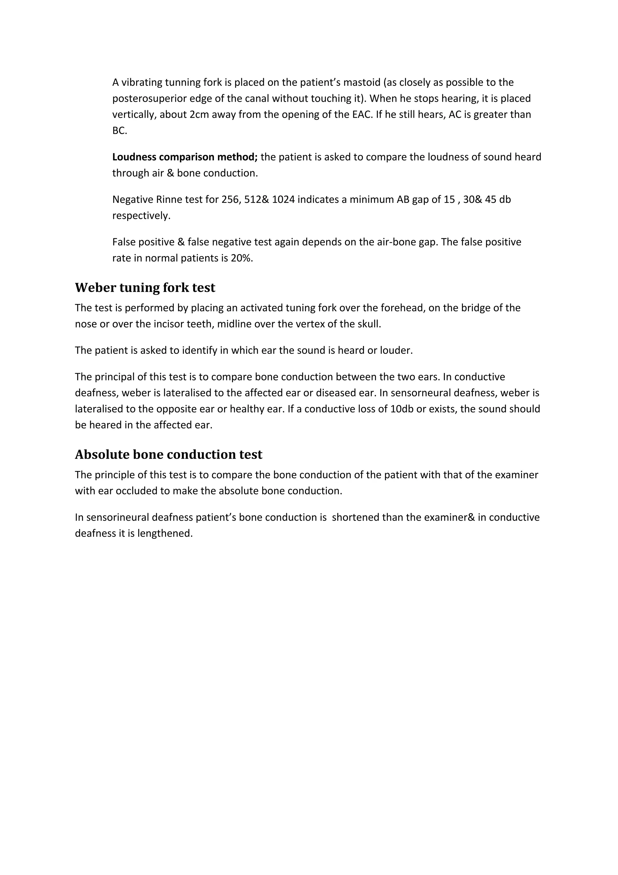 Clinical examination of ears & hearing | DOC