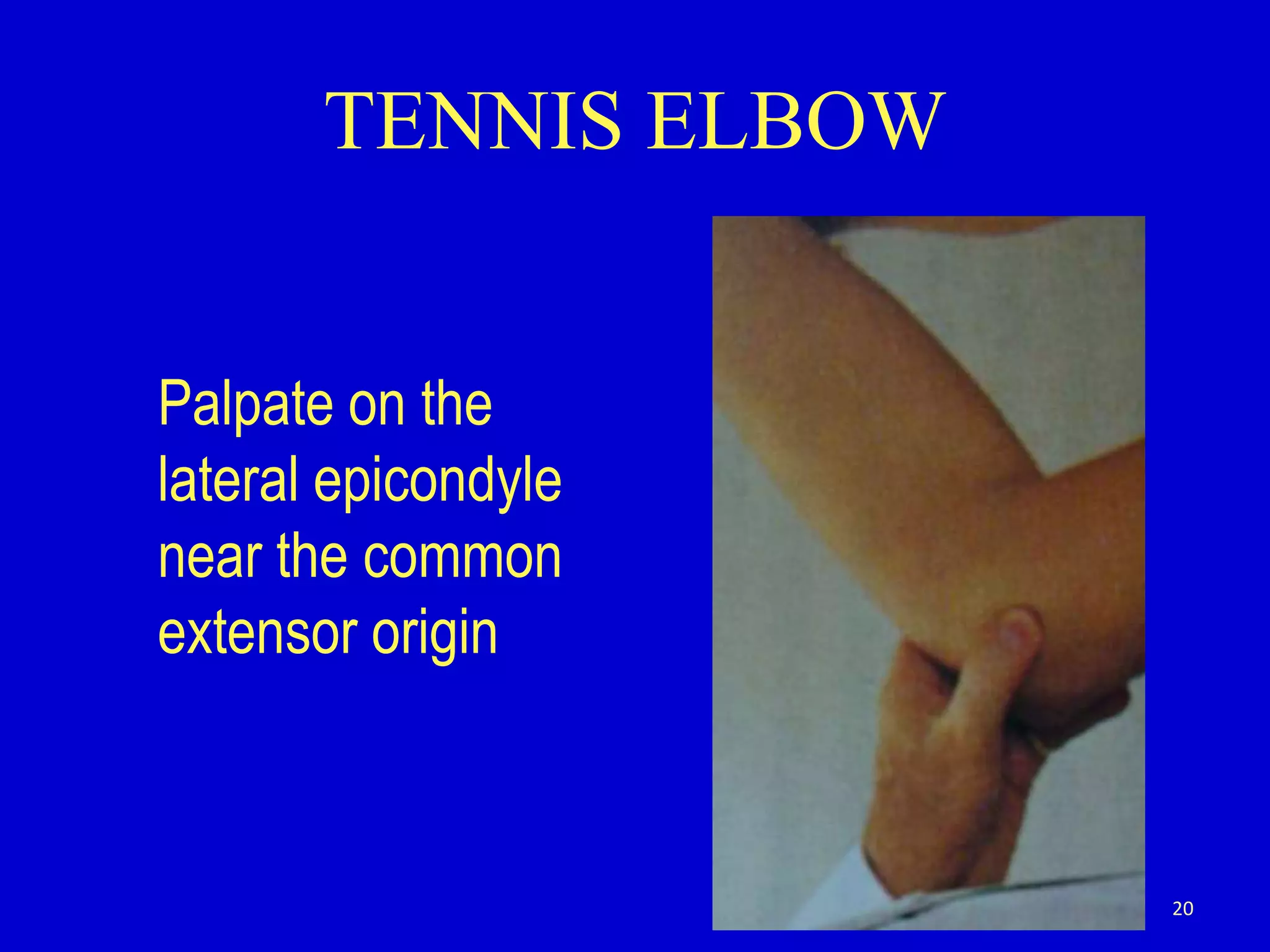 Clinical examination of elbow joint | PPTX