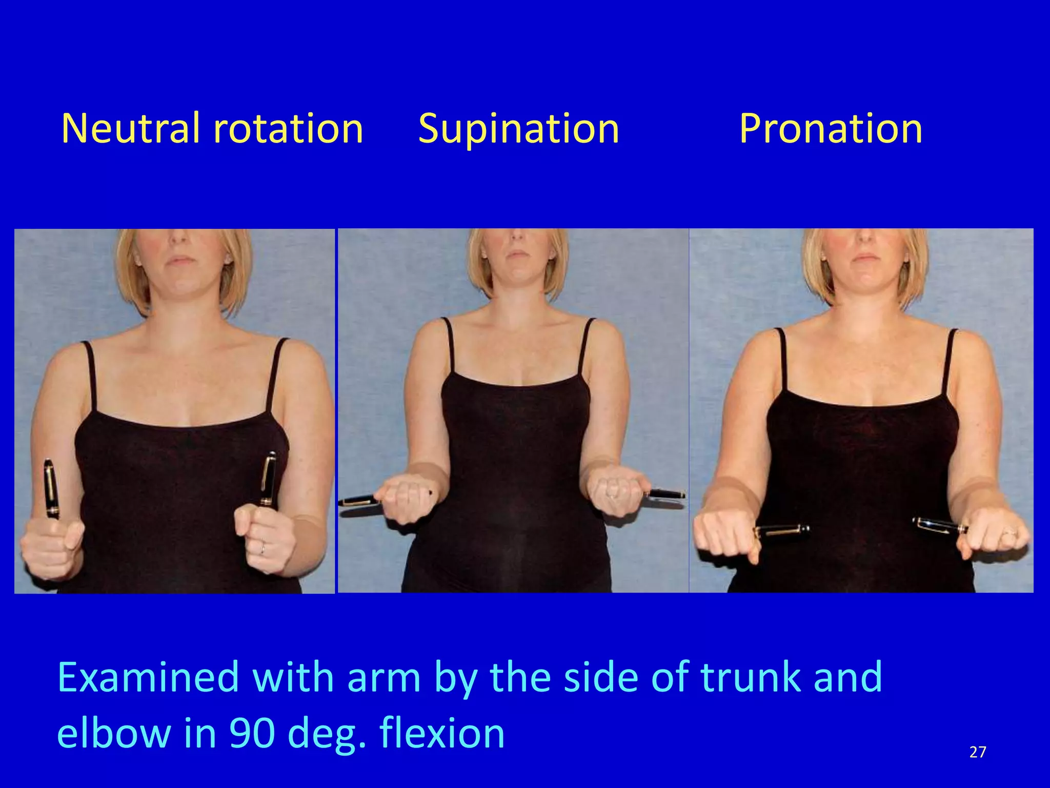 Clinical examination of elbow joint | PPTX