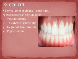Clinical examination of gingiva | PPT