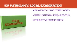 Clinical examination of hip:Long Case | PDF