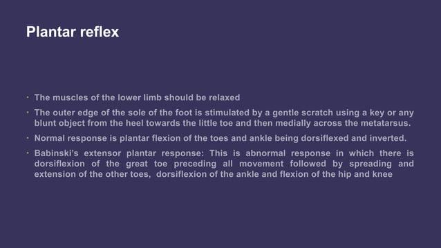 Clinical Examination of Plantar Reflex.pptx