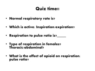 Clinical examination of respiratory system | PPTX