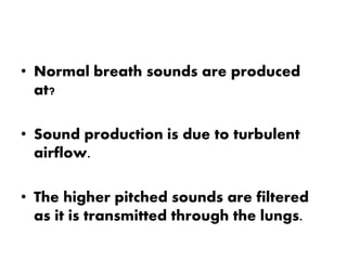 Clinical examination of respiratory system | PPTX