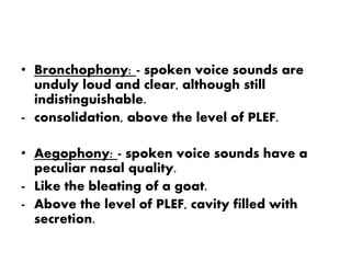 Clinical examination of respiratory system | PPTX