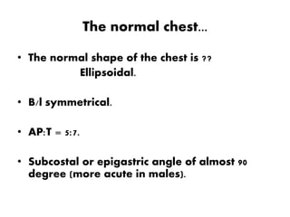 Clinical examination of respiratory system | PPTX