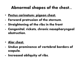 Clinical examination of respiratory system | PPTX