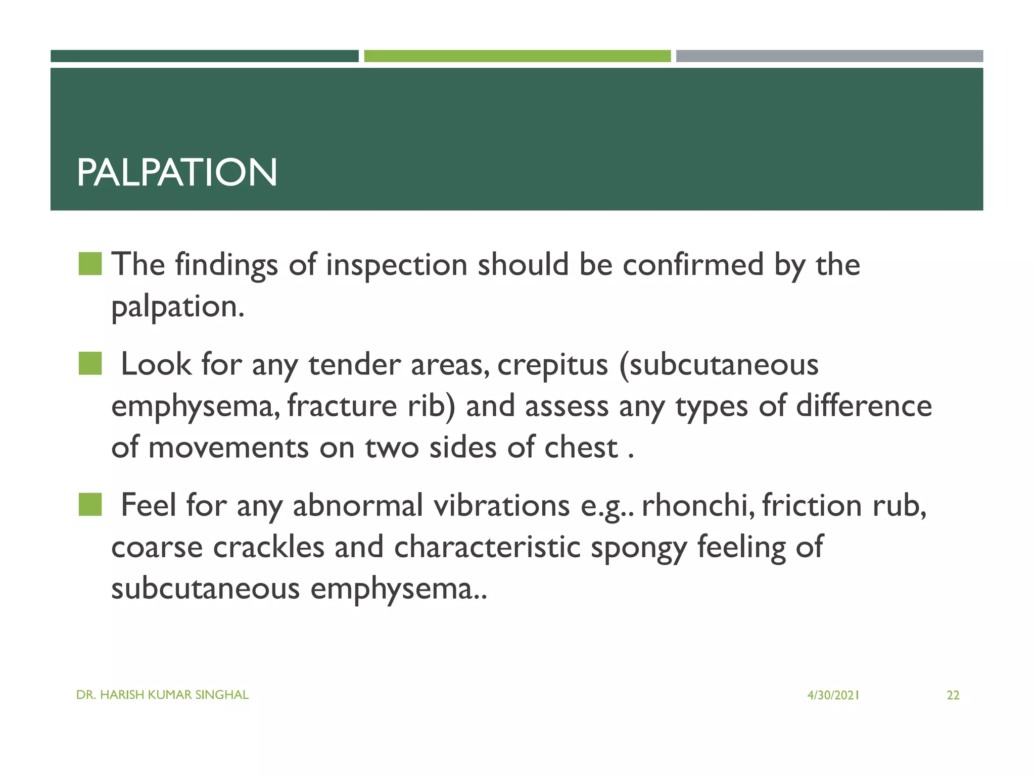 Clinical Examination of Pediatric Respiratory System | PDF