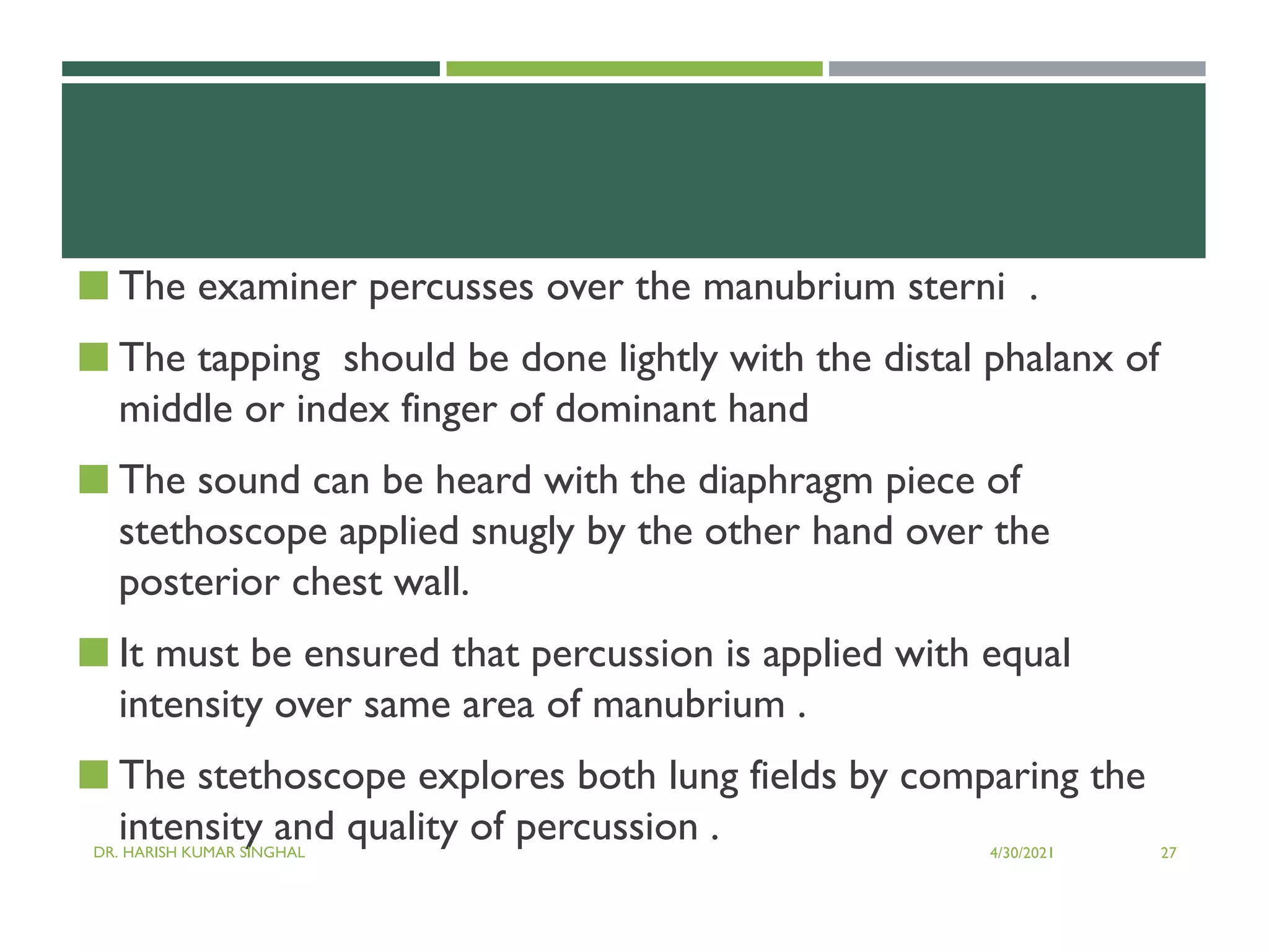Clinical Examination of Pediatric Respiratory System | PDF