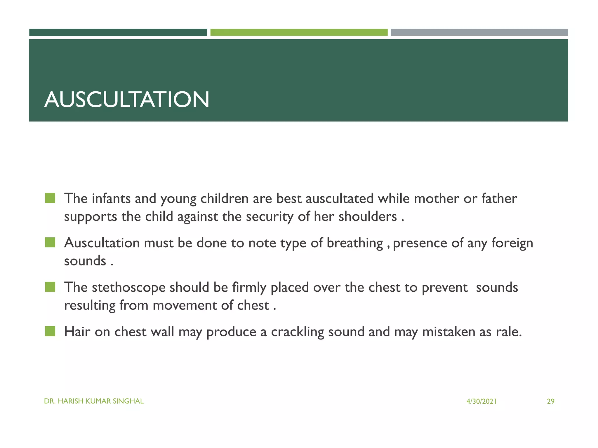 Clinical Examination of Pediatric Respiratory System | PDF