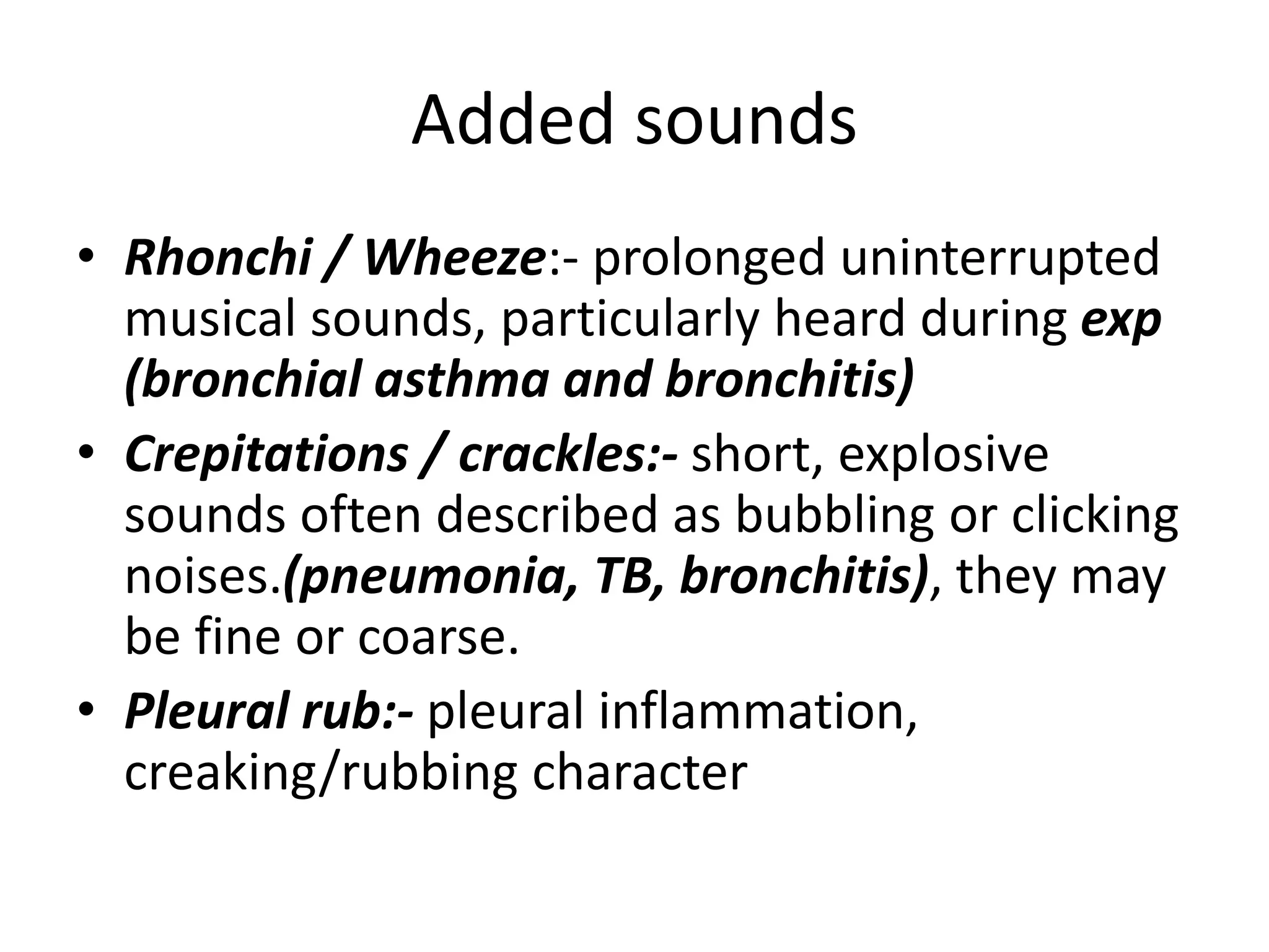Clinical examination of Respiratory System by Pandian M, tutor, Dept of ...