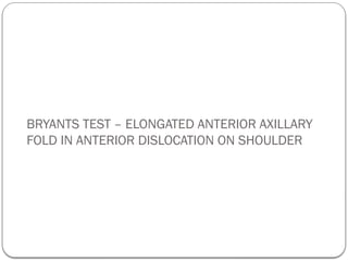 CLINICAL EXAMINATION OF SHOULDER DISLOCATION.pptx