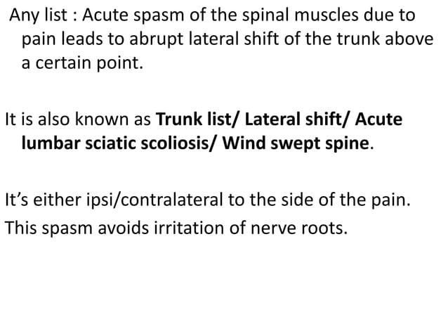 Clinical examination of spine | PPT