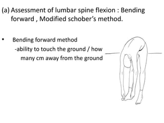 Clinical examination of spine | PPT