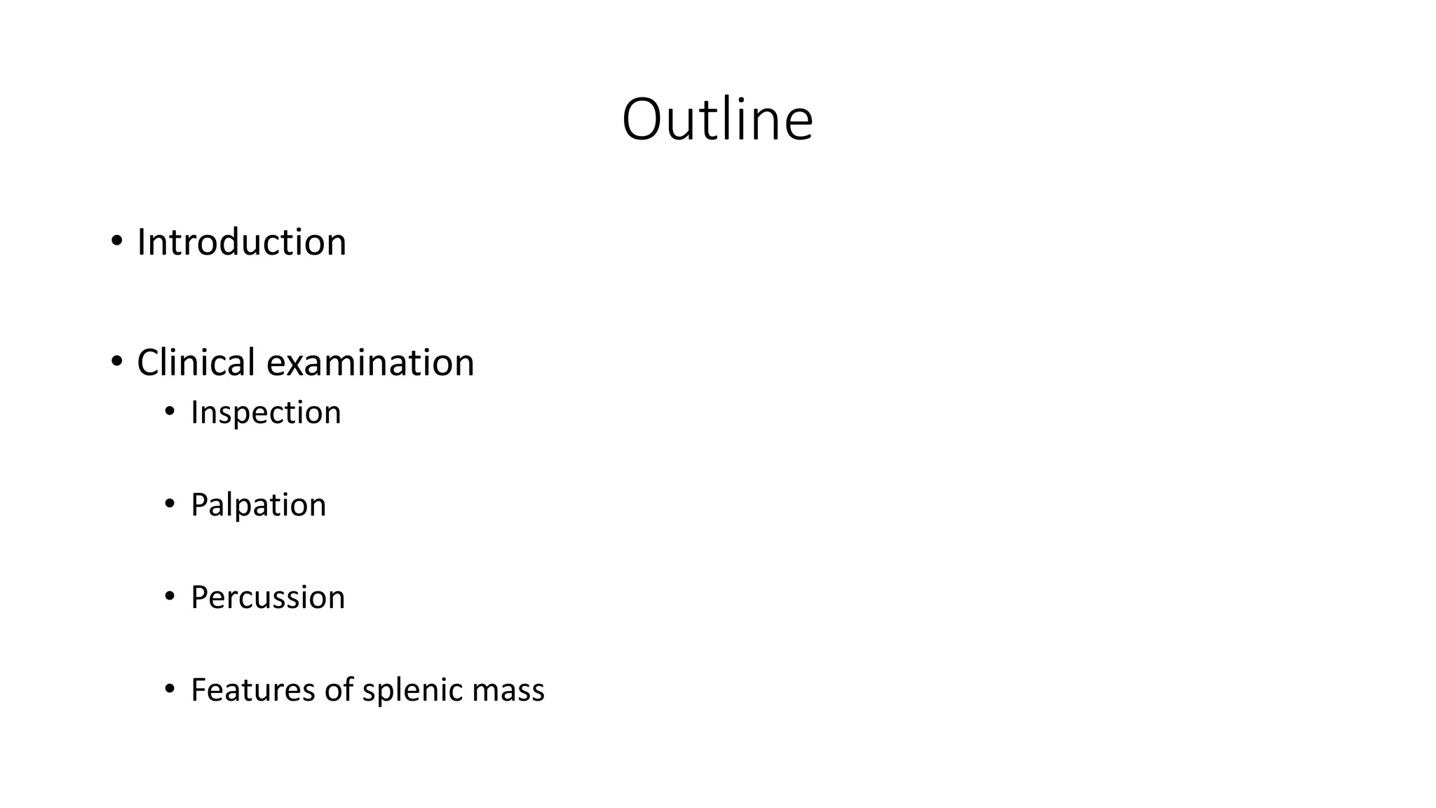 Clinical examination of spleen | PPTX
