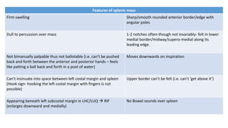 Clinical examination of spleen | PPTX
