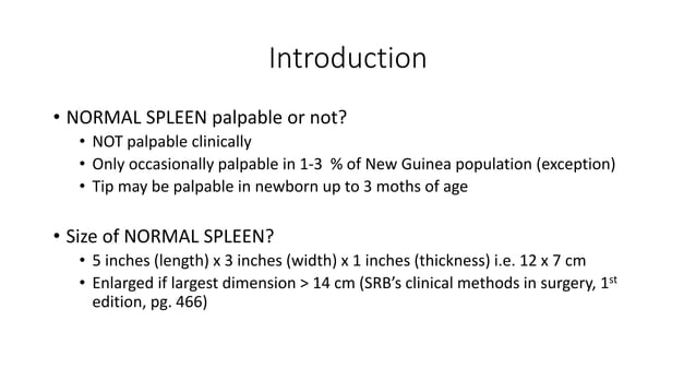 Clinical examination of spleen | PPTX