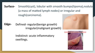 Clinical examination of swelling | PDF