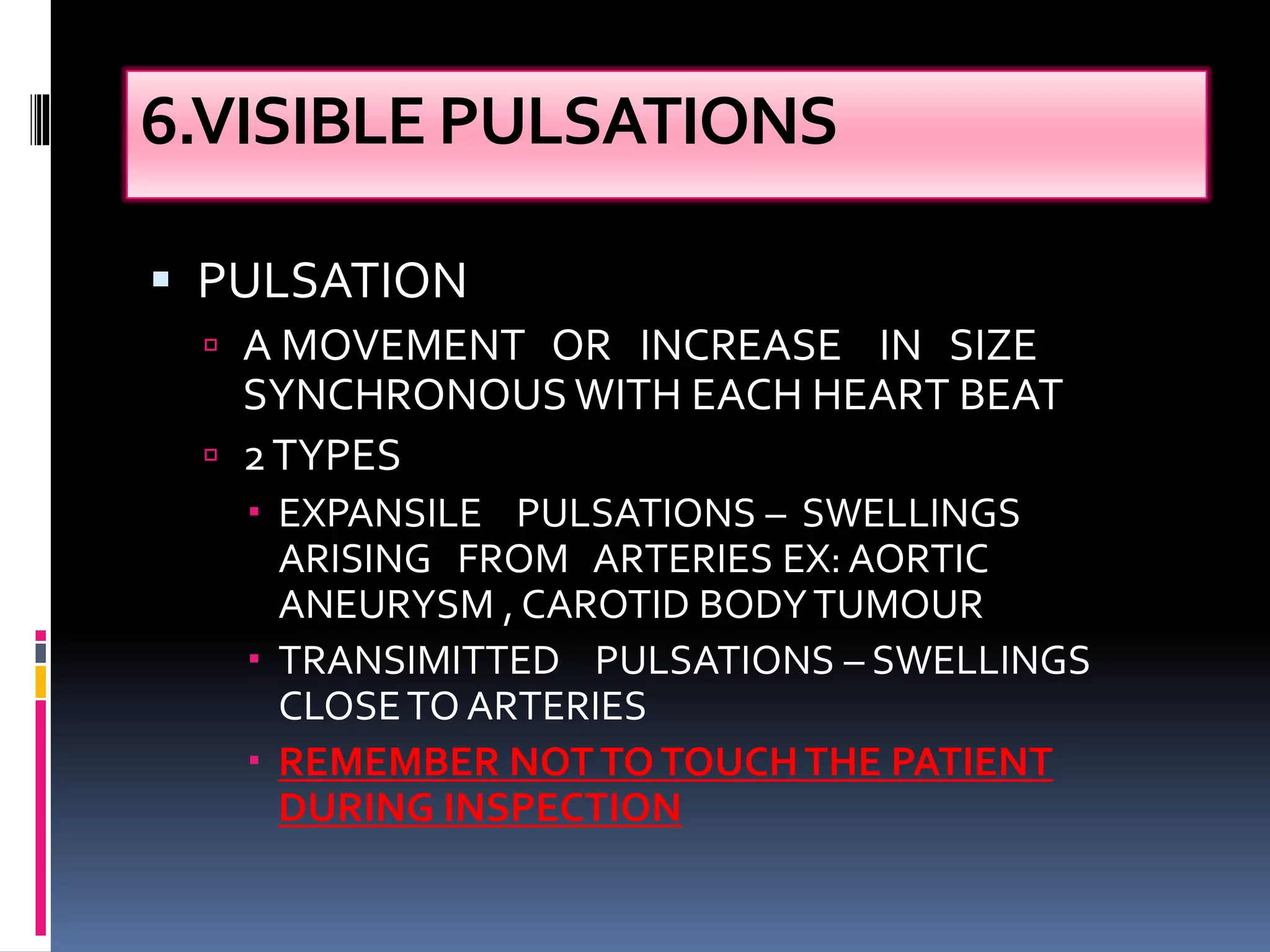 Clinical examination of swelling | PPTX
