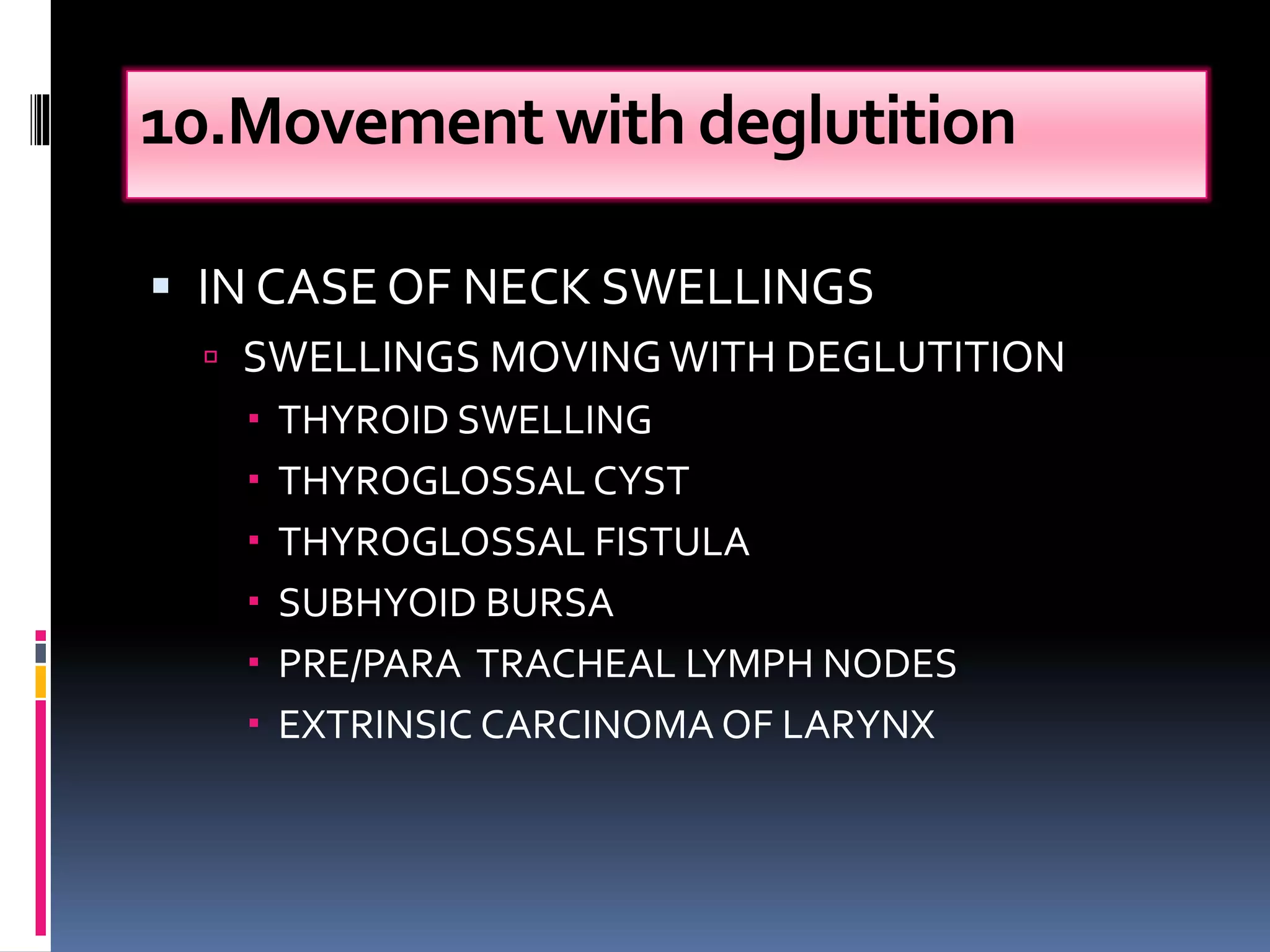 Clinical examination of swelling | PPTX