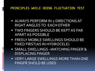 Clinical examination of swelling | PPTX
