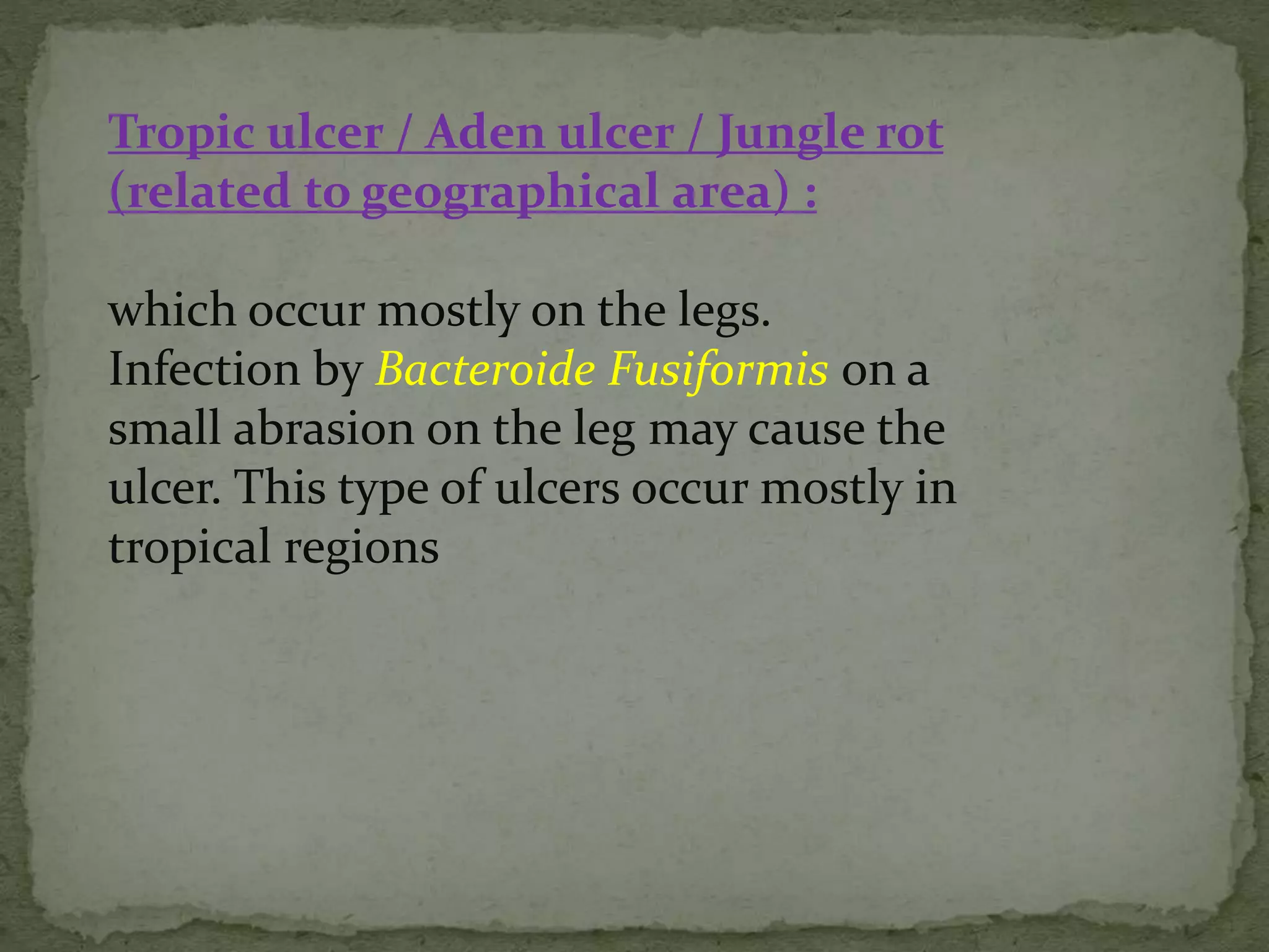 Clinical examination of ulcers | PPTX