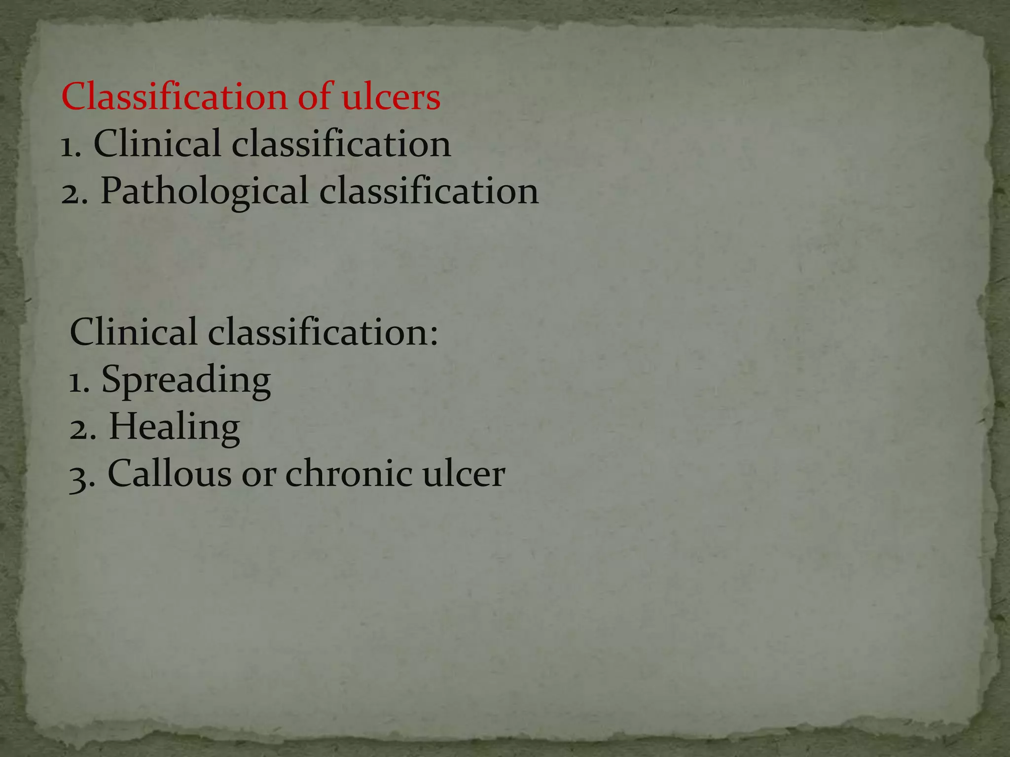 Clinical examination of ulcers | PPTX