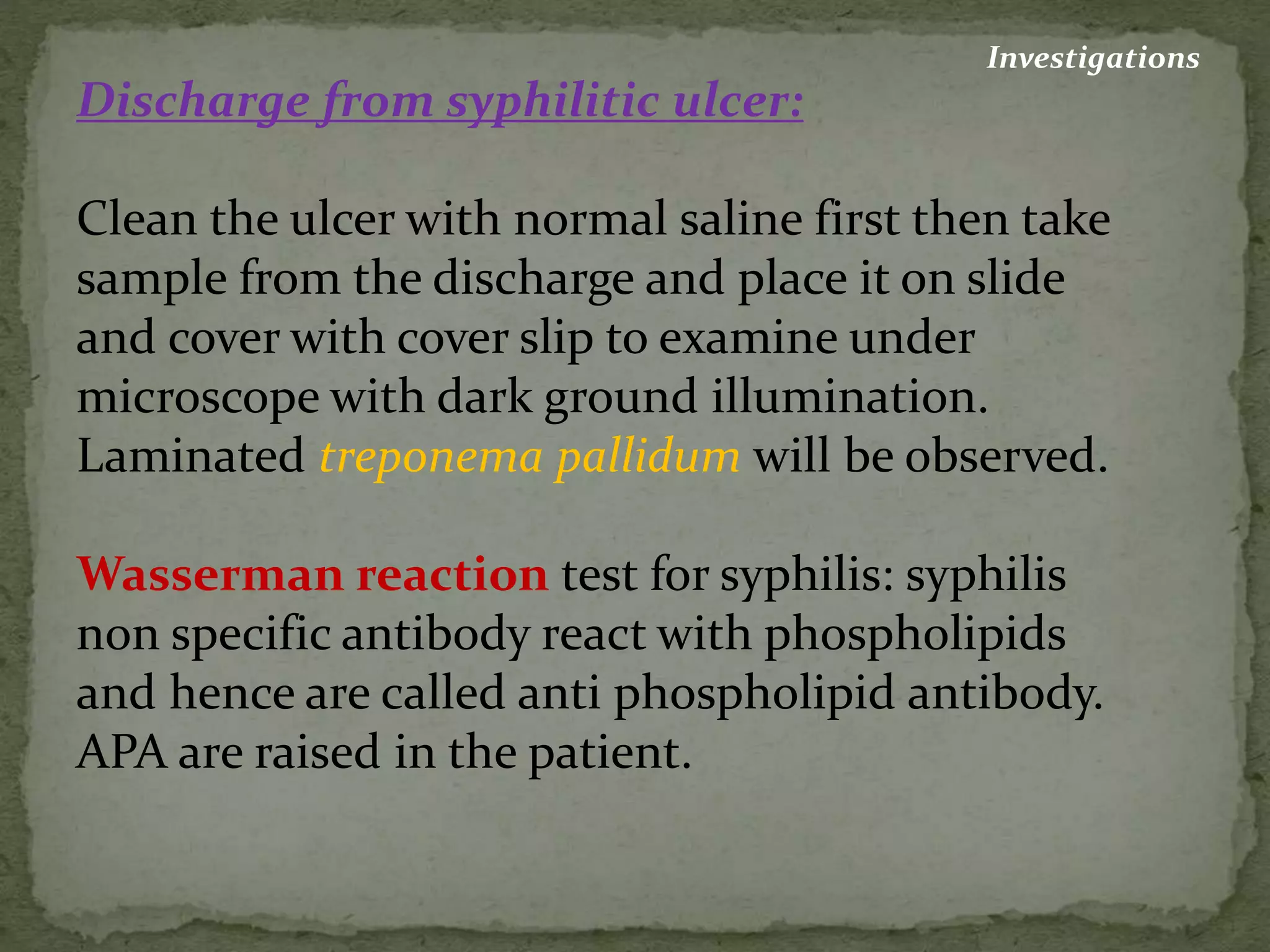 Clinical examination of ulcers | PPTX