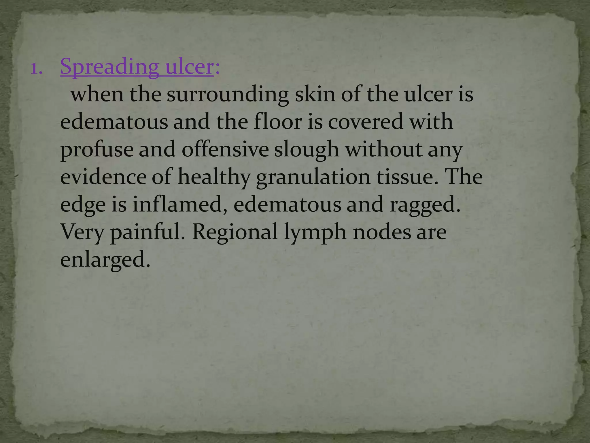 Clinical examination of ulcers | PPTX