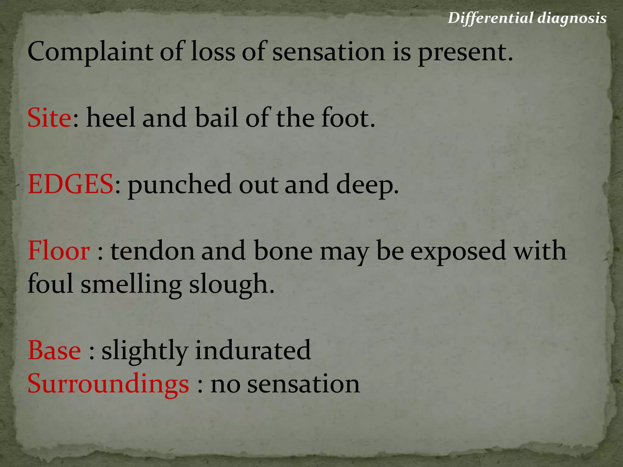 Clinical examination of ulcers | PPTX