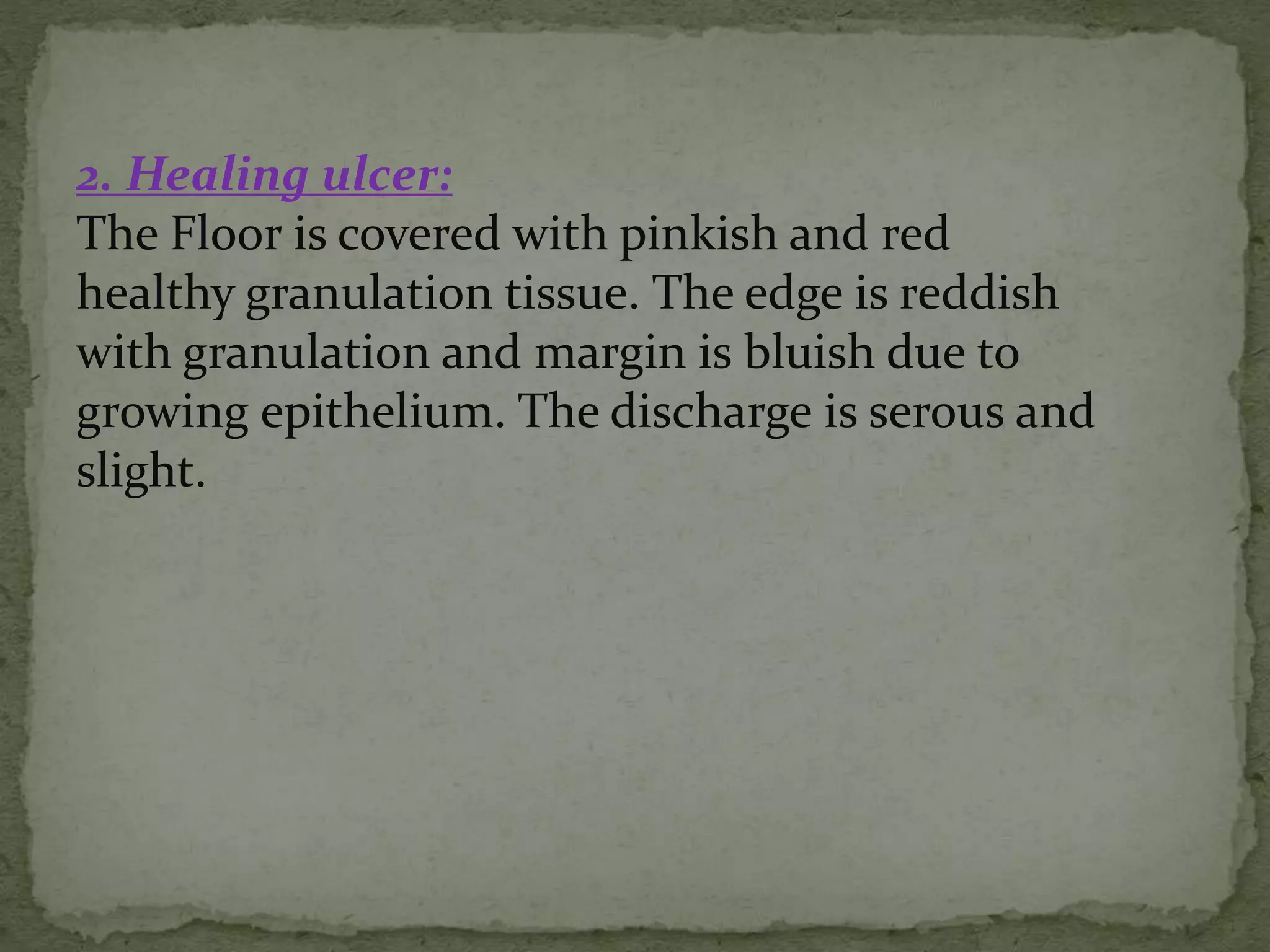 Clinical examination of ulcers | PPTX