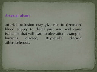 Clinical examination of ulcers | PPTX