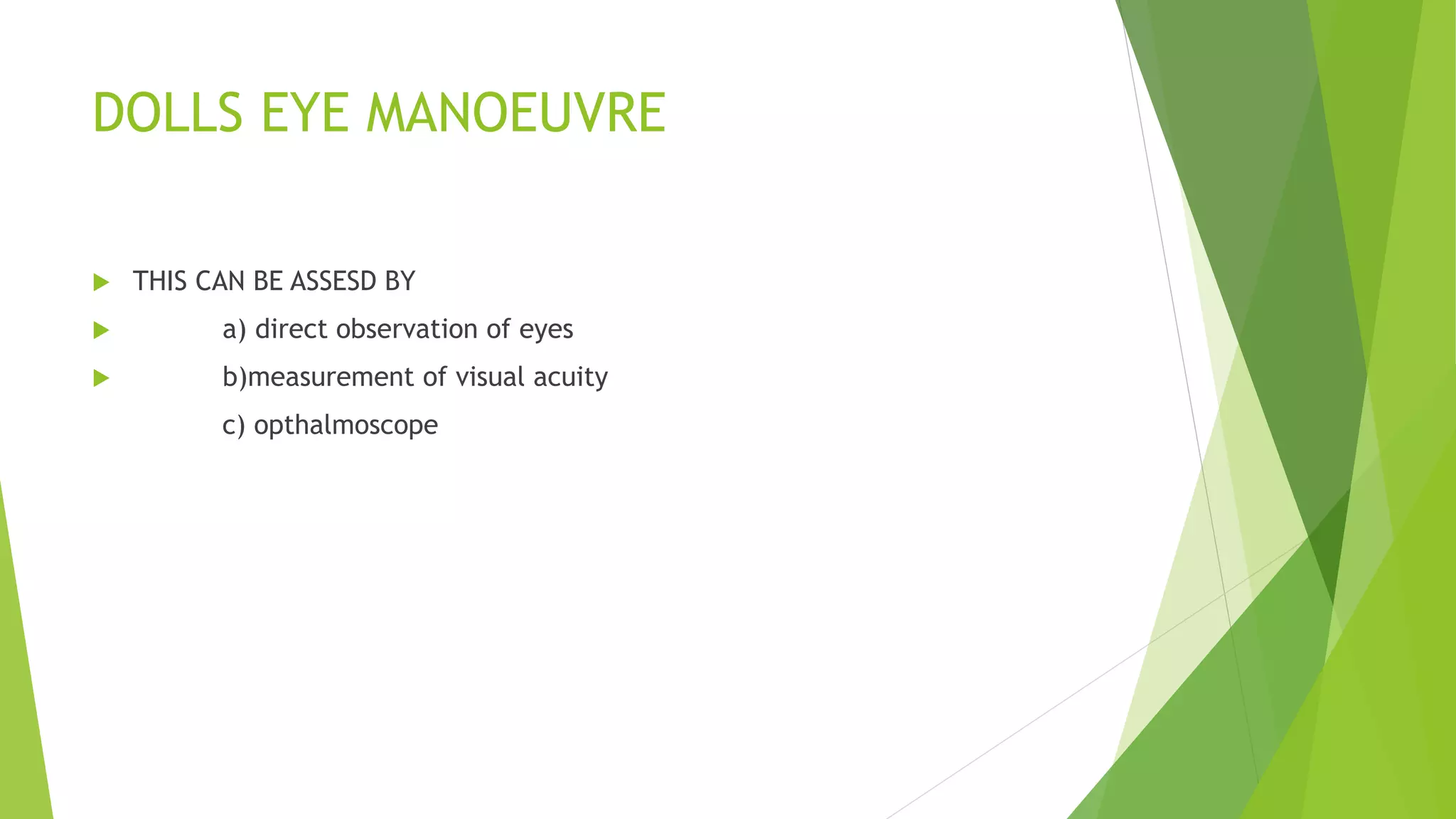 Clinical examination of vertigo | PPTX