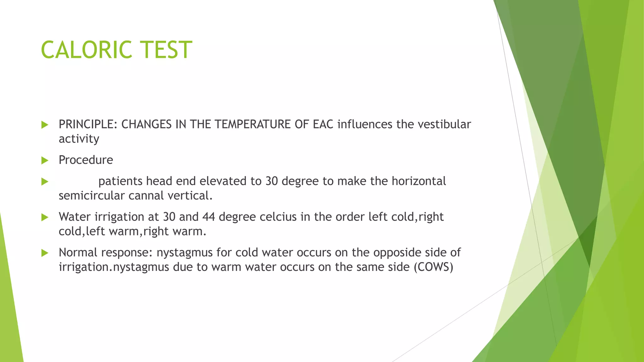 Clinical examination of vertigo | PPTX