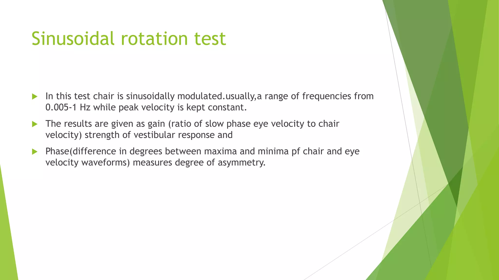 Clinical examination of vertigo | PPTX