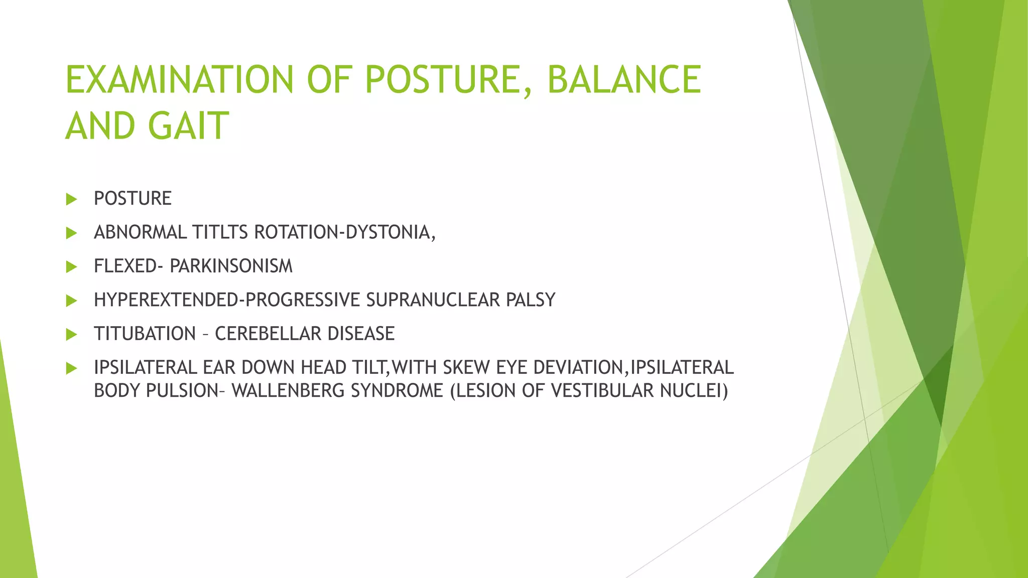 Clinical examination of vertigo | PPTX