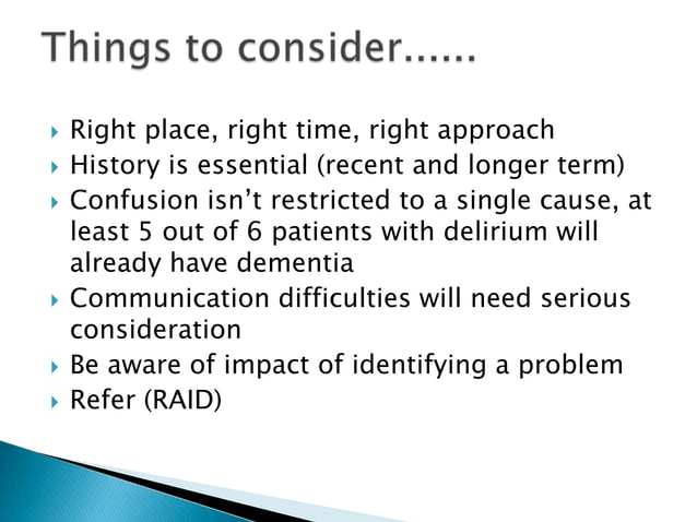 The assessment of confusion in the older adult | PPTX