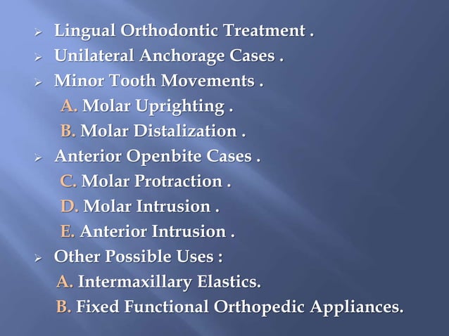 Clinical examples of microimplant anchorage | PPT
