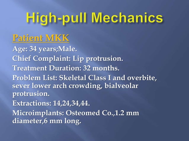 Clinical examples of microimplant anchorage | PPT