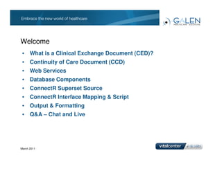 Clinical Exchange Document Interface Webcast | PPT
