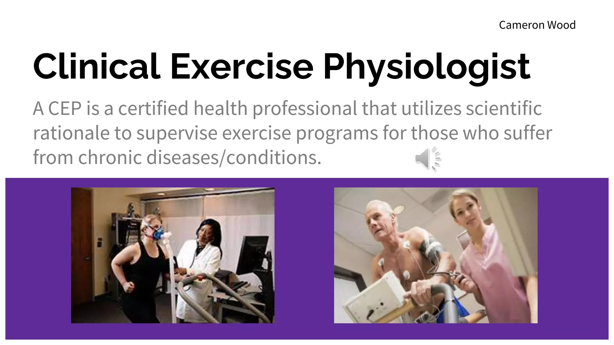 Clinical Exercise Physiologist Cameron Wood | PPTX