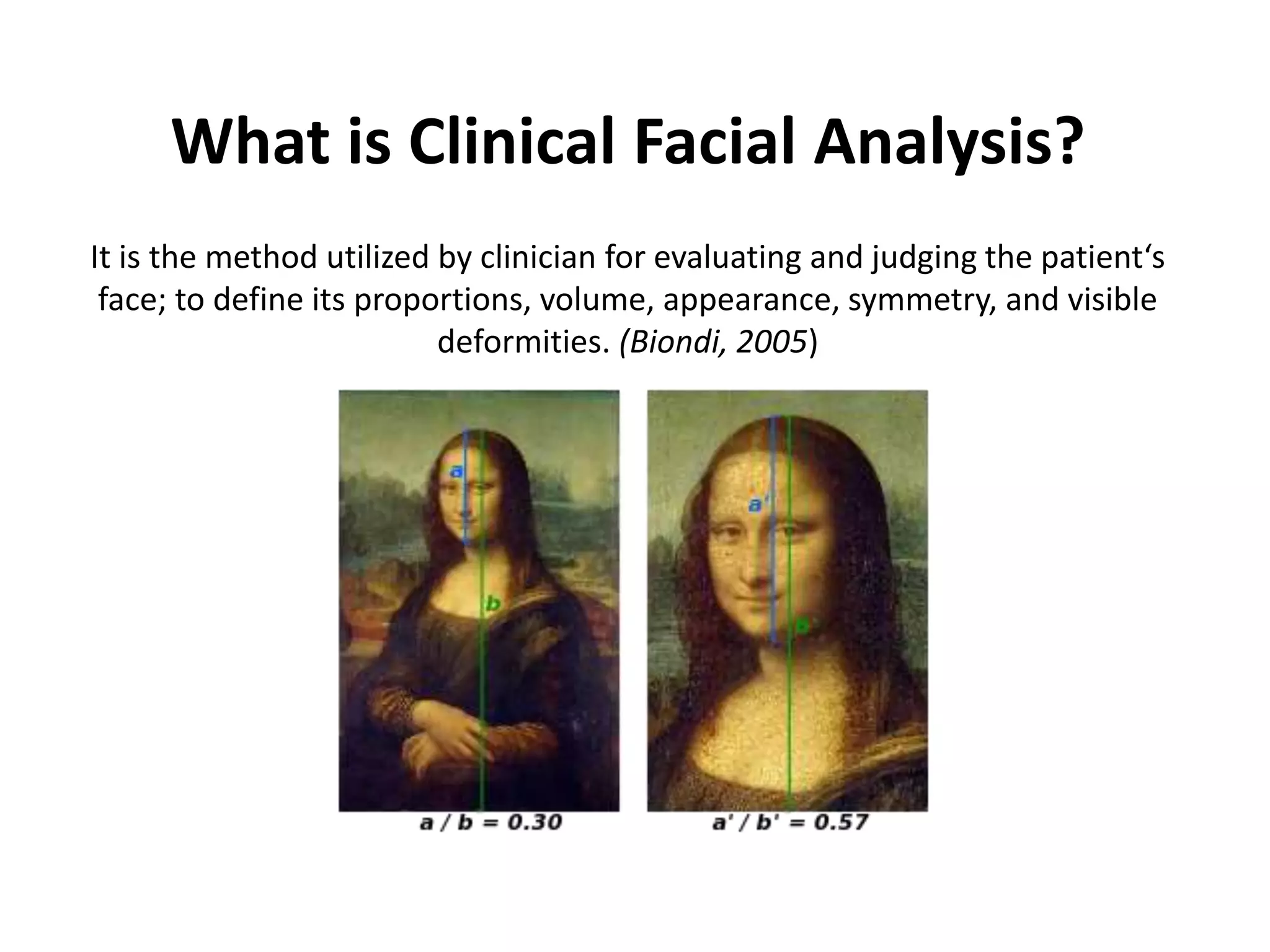 Clinical facial analysis (cfa) for orthodontists | PPTX