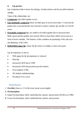 Clinical facial analysis for orthodontist and surgeon by almuzian | DOCX