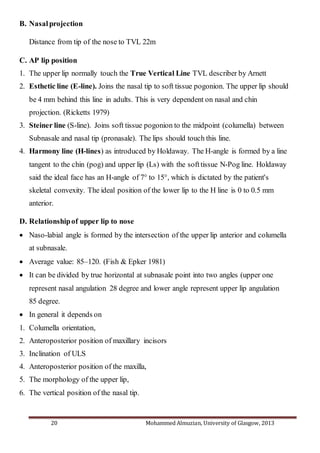 Clinical facial analysis for orthodontist and surgeon by almuzian | DOCX