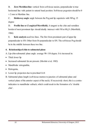 Clinical facial analysis for orthodontist and surgeon by almuzian | DOCX